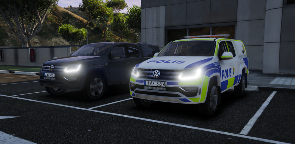 -20 VW Amarok Hundpolisbil – Elle Modding